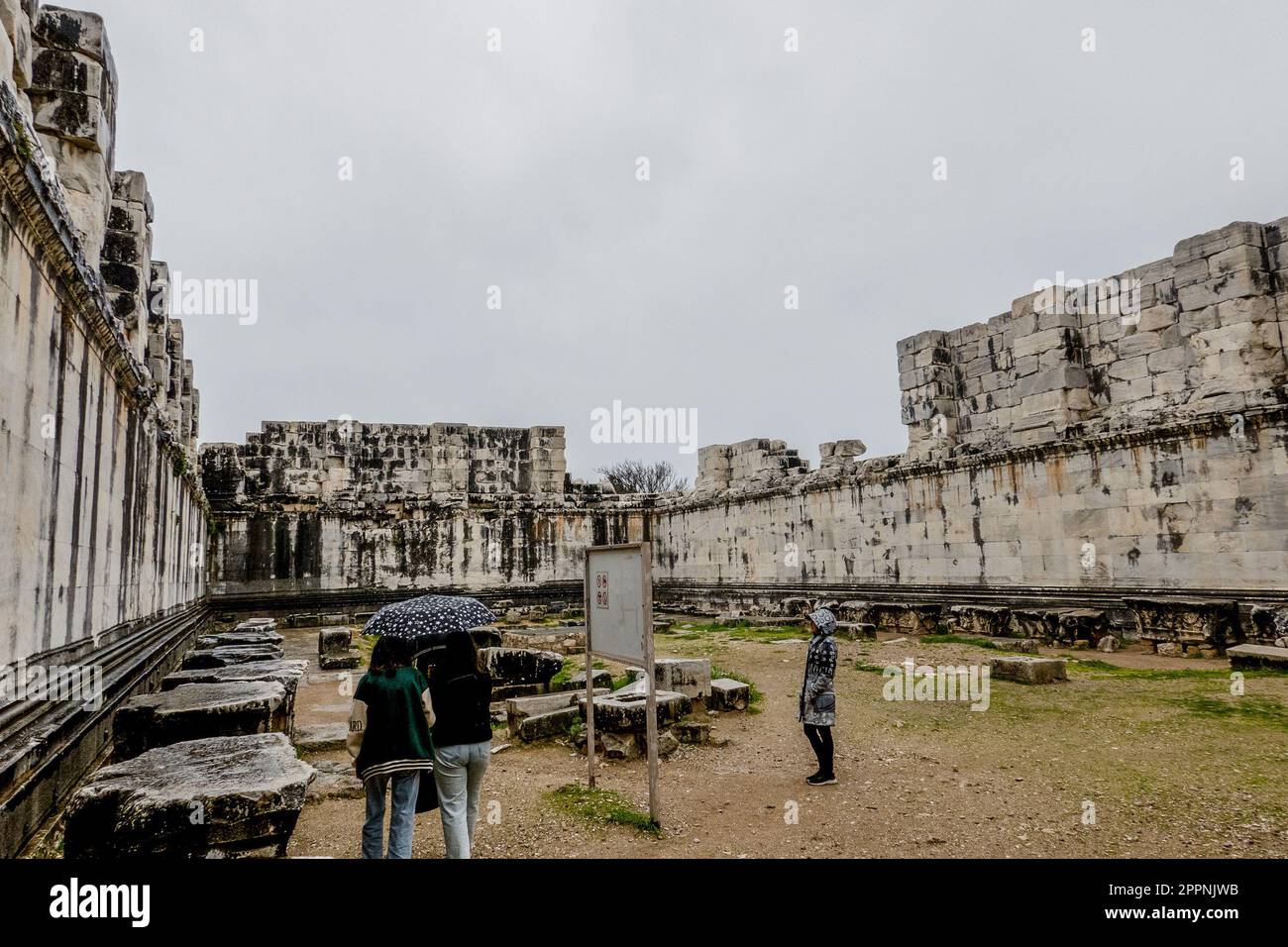Didim, Turkey. 04th Mar, 2023. Tourists visit The Didyma ruins in ...