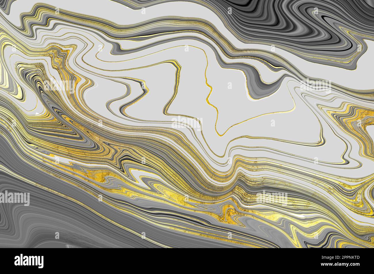 White and Gray Marble Gold Veined Texture. Light Agate Ripple ...