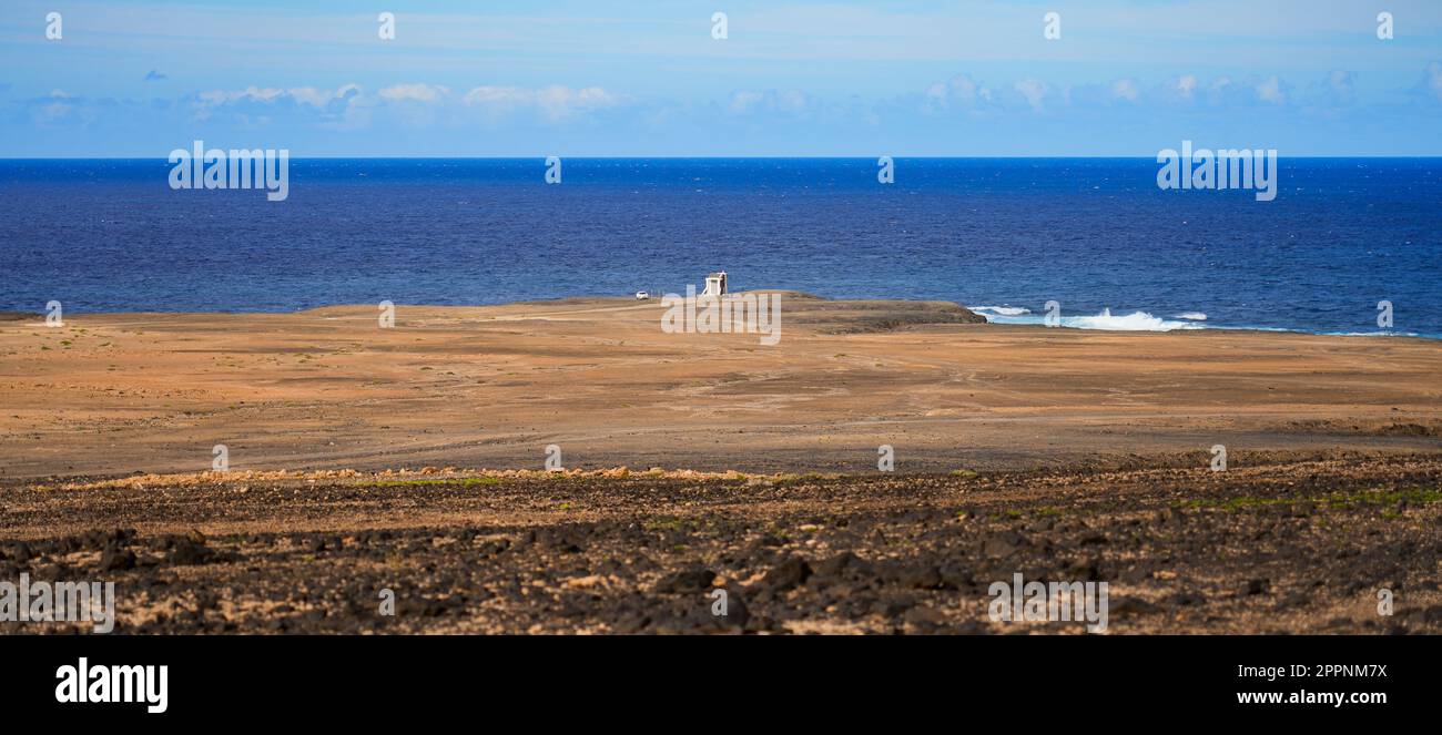 Small lighthouse of Punta Pesebre ("Pesebre Tip"), the westernmost end ...