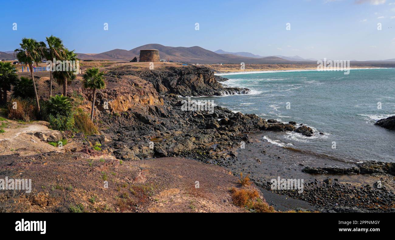 Castillo de El Toston, constituted of a fortified tower sitting on top ...