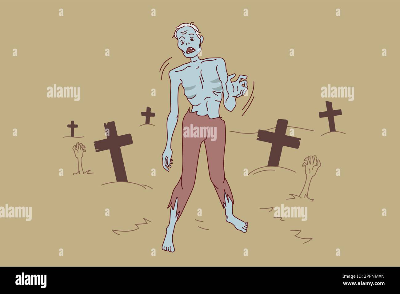 Man walking in autumn Stock Vector Images - Alamy