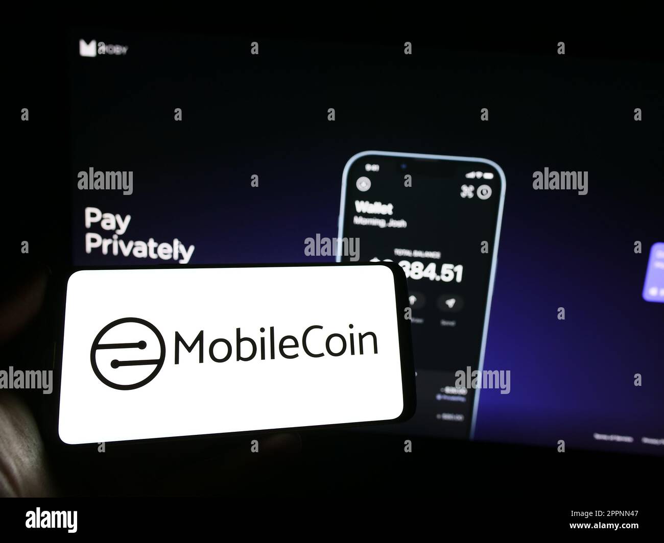 Mobilecoin logo hi-res stock photography and images - Alamy