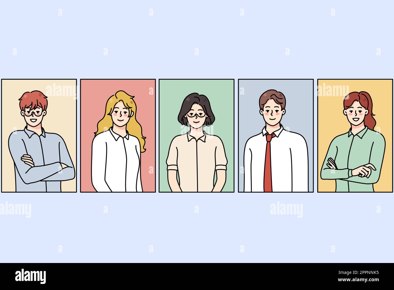 Company posing Stock Vector Images - Alamy