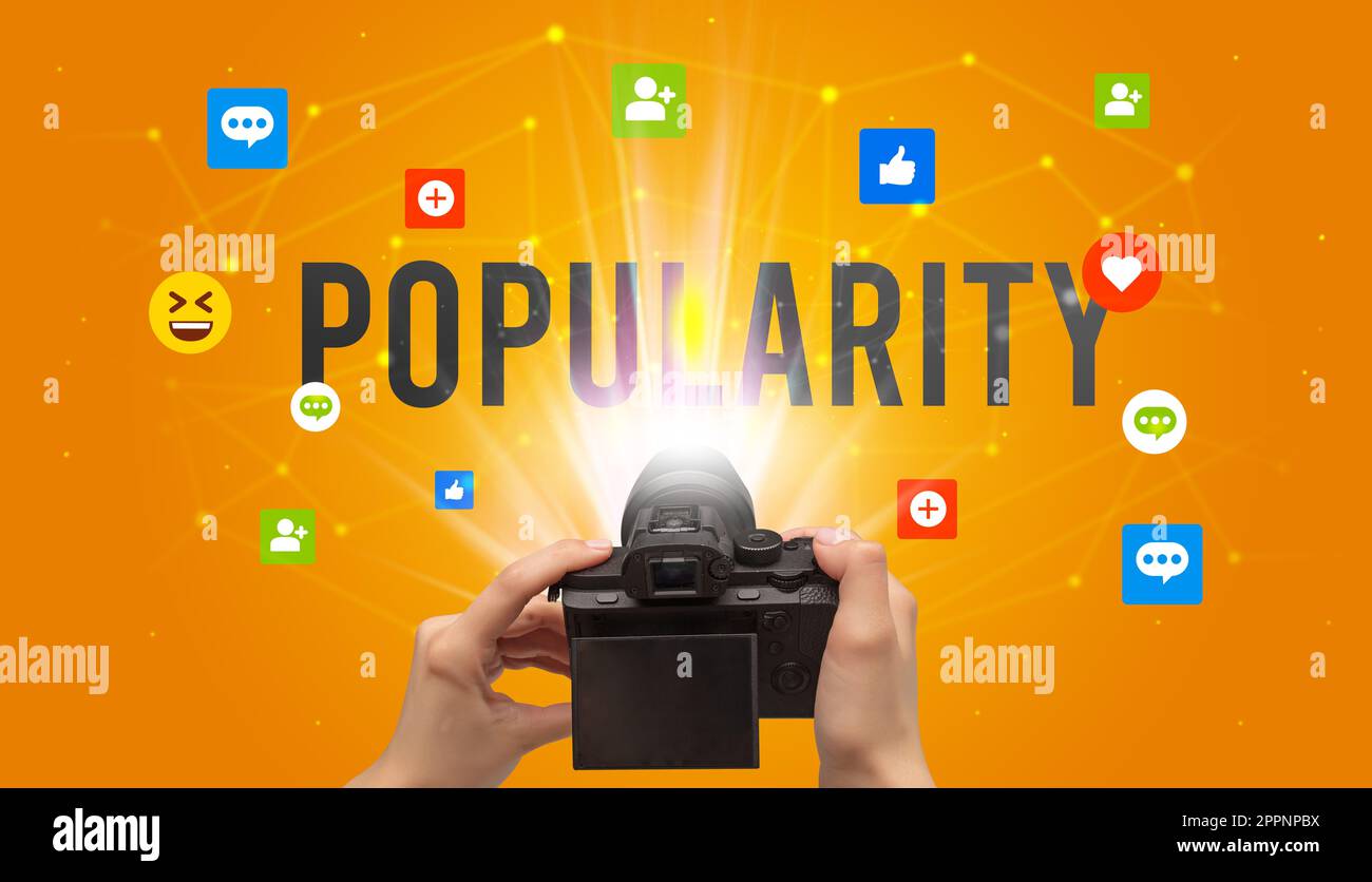 Using camera to capture social media content Stock Photo - Alamy