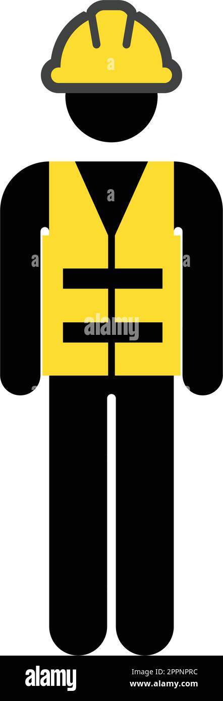 Operator worker icon vector male Construction service person profile ...