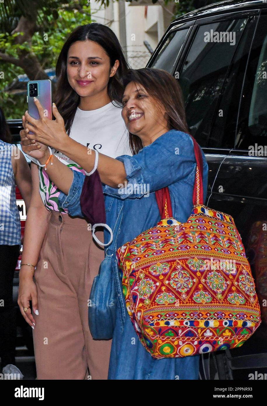 Mumbai, India. 24th Apr, 2023. Bollywood actress Parineeti Chopra pose ...