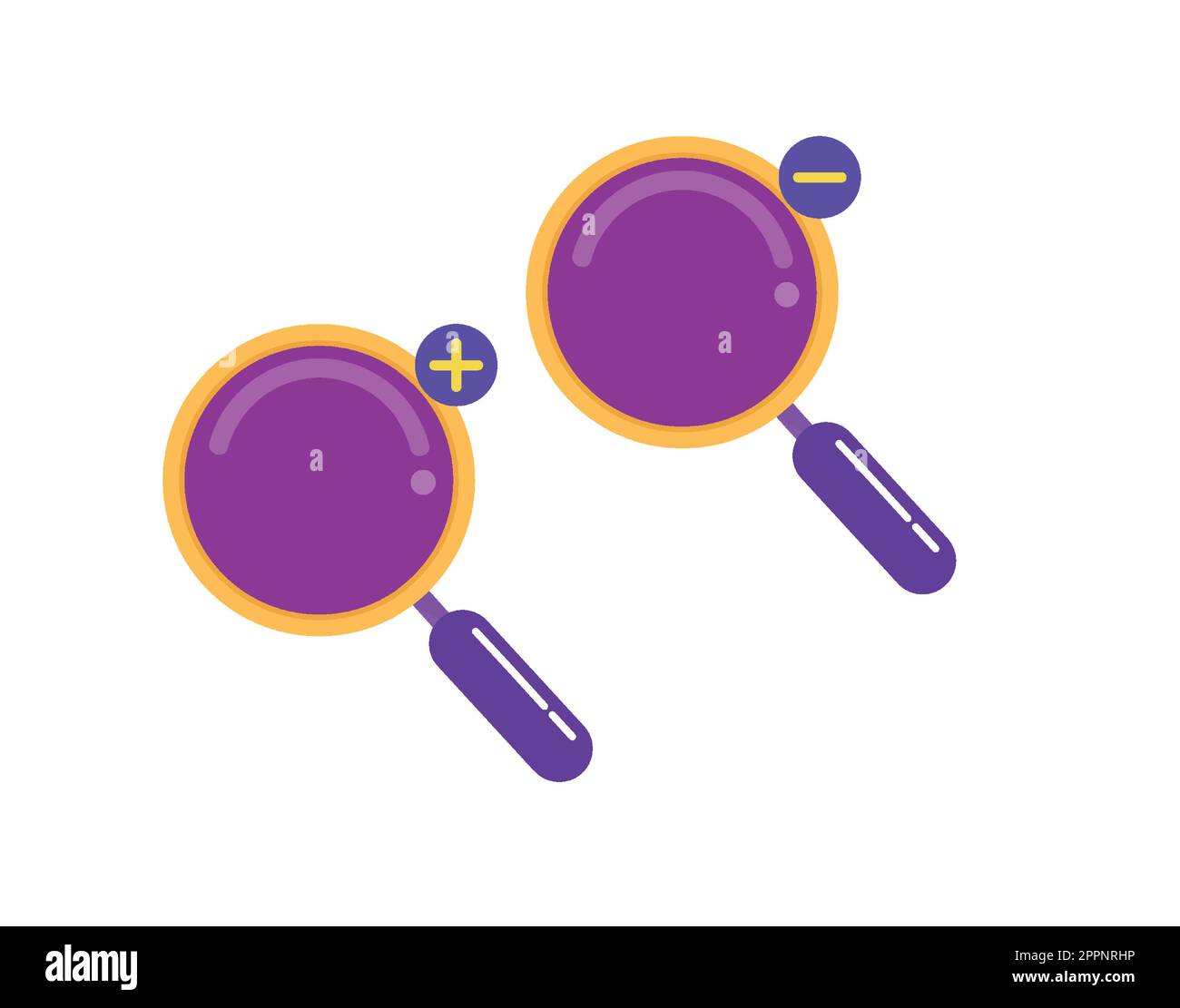 Flat zoom in icons Cut Out Stock Images & Pictures - Alamy