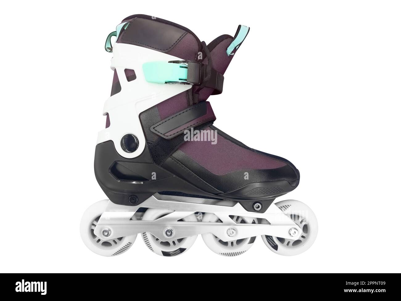 Roller skates isolated on white background.Modern inline roller skates ...