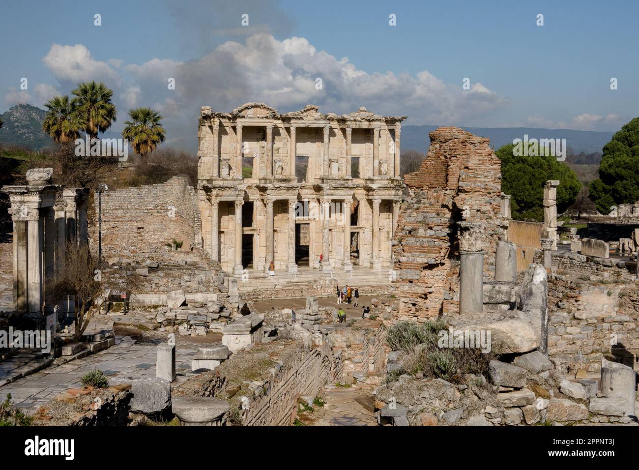 Selcuk, Turkey. 06th Mar, 2023. View of The Library of Celsus in ...