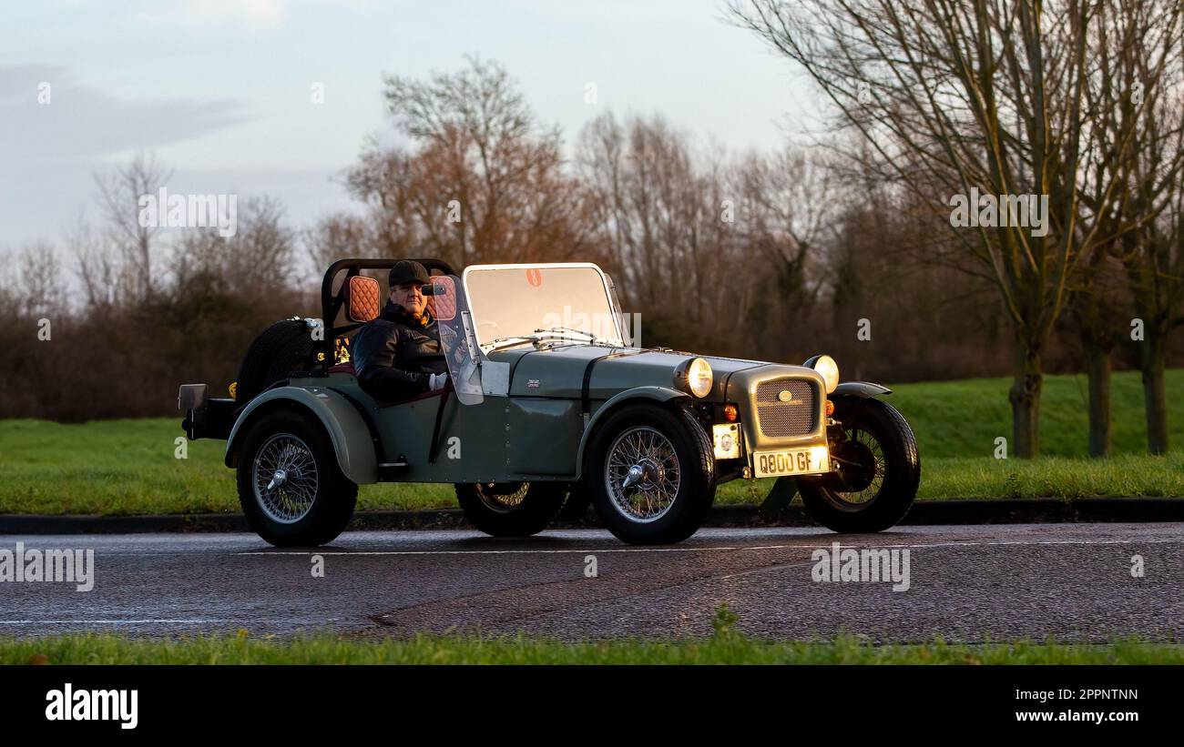 Stony Stratford, Bucks, UK, Jan 1st 2023. ZYLCH a kit trials car by the ...