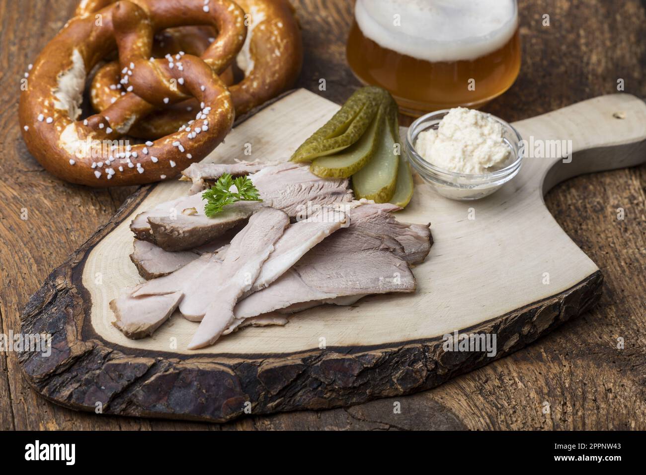 Bavarian Roast Pork With Beer Stock Photo - Alamy