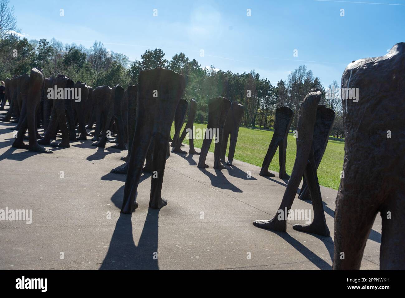 sculptures complex Nierozpoznani. The Unrecognised art installation by ...