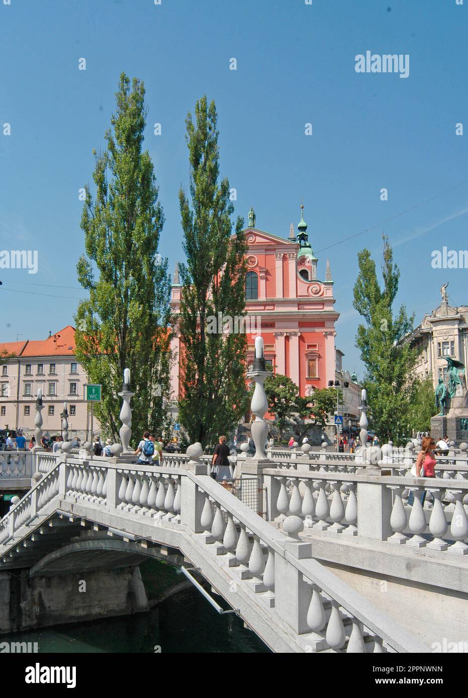 Triple bridge, Ljubljana city , Slovenia Stock Photo - Alamy