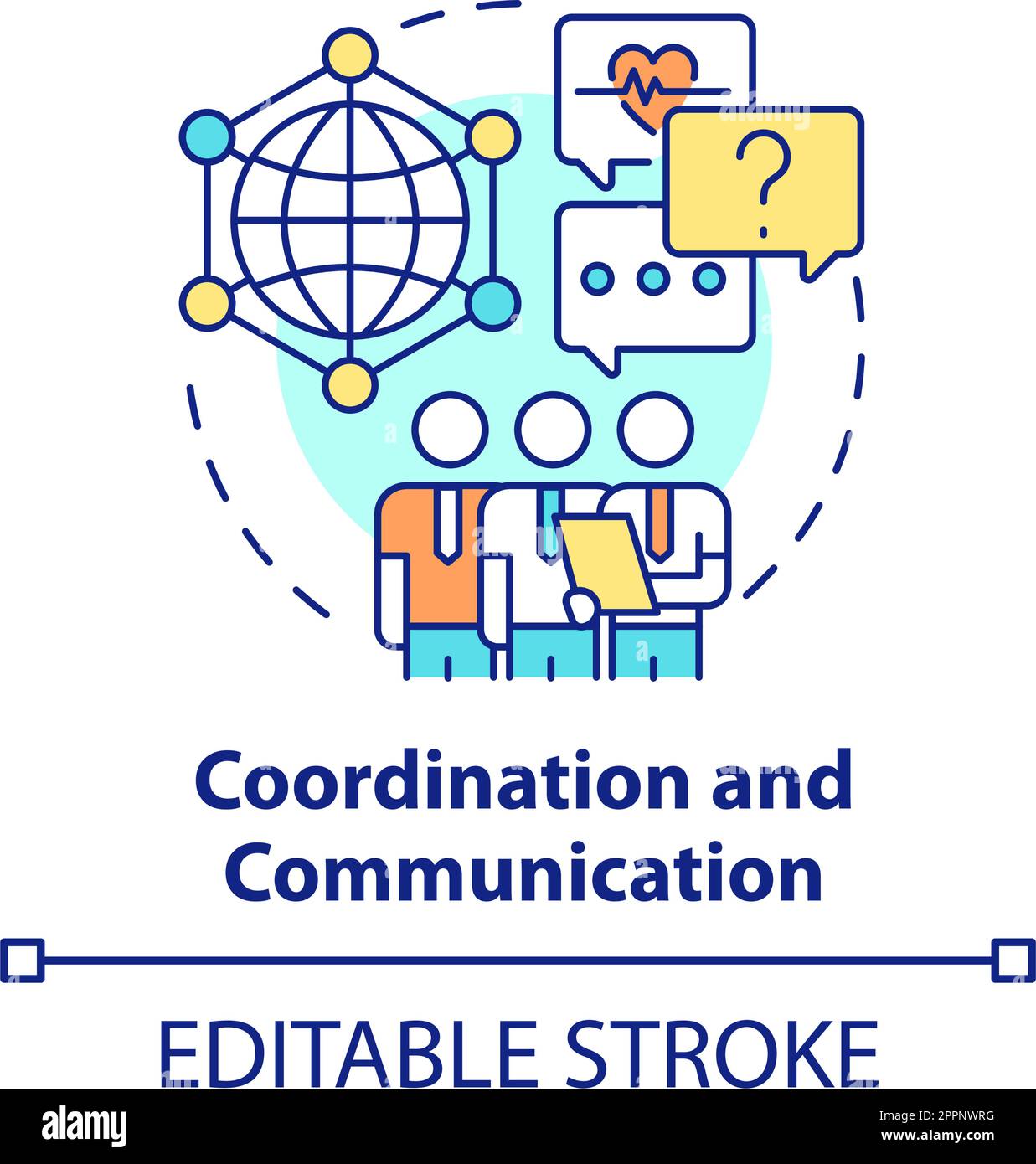 Healthcare program coordination Stock Vector Images - Alamy