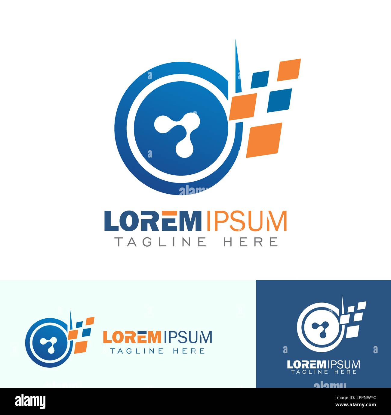 Digital Technology Logo Sign Stock Vector Image & Art - Alamy