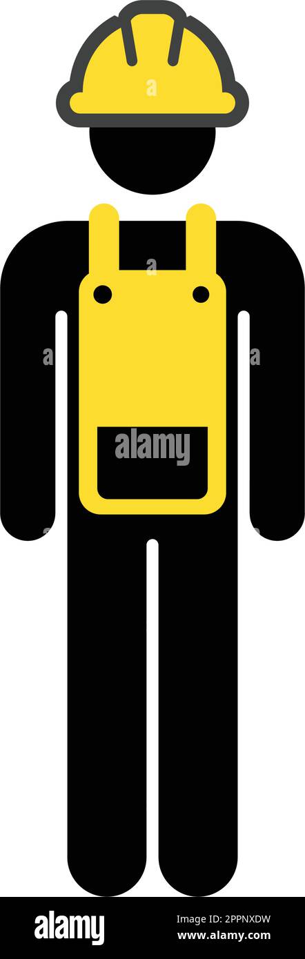 Contractor icon vector male worker person profile avatar with hardhat ...
