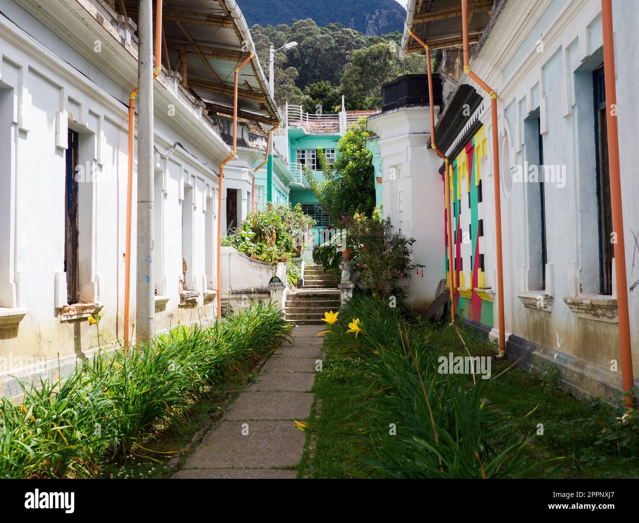Bogotá Colombia - Dec, 2020: La Candelaria, the historic center of ...