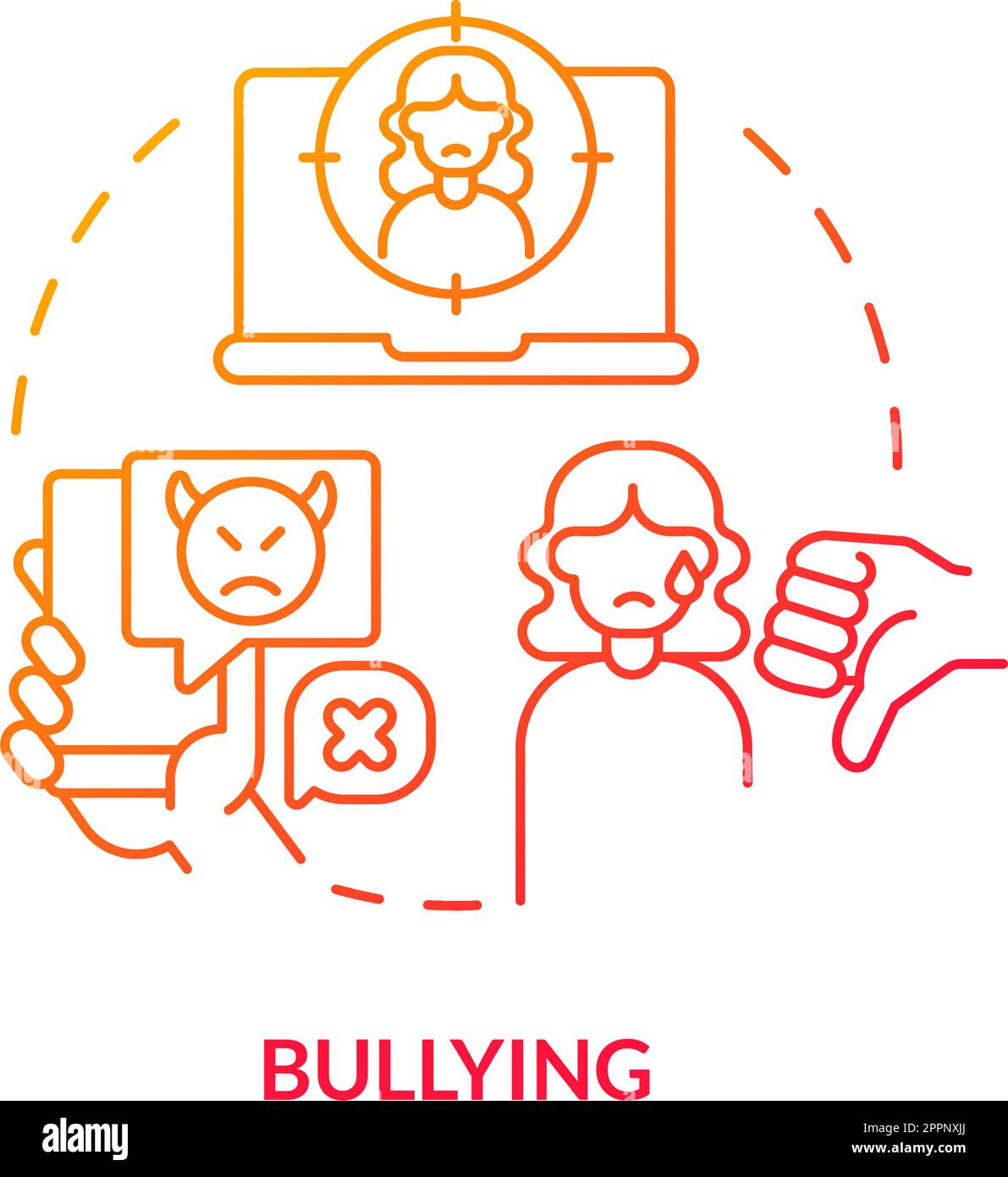 Cyberbullying class Stock Vector Images - Alamy