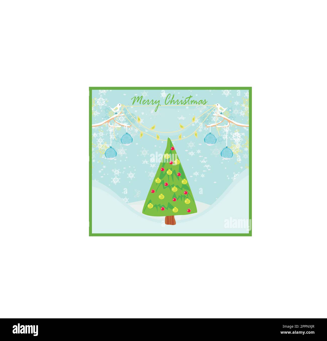 Christmas tree decorations balls snowflakes Cut Out Stock Images ...