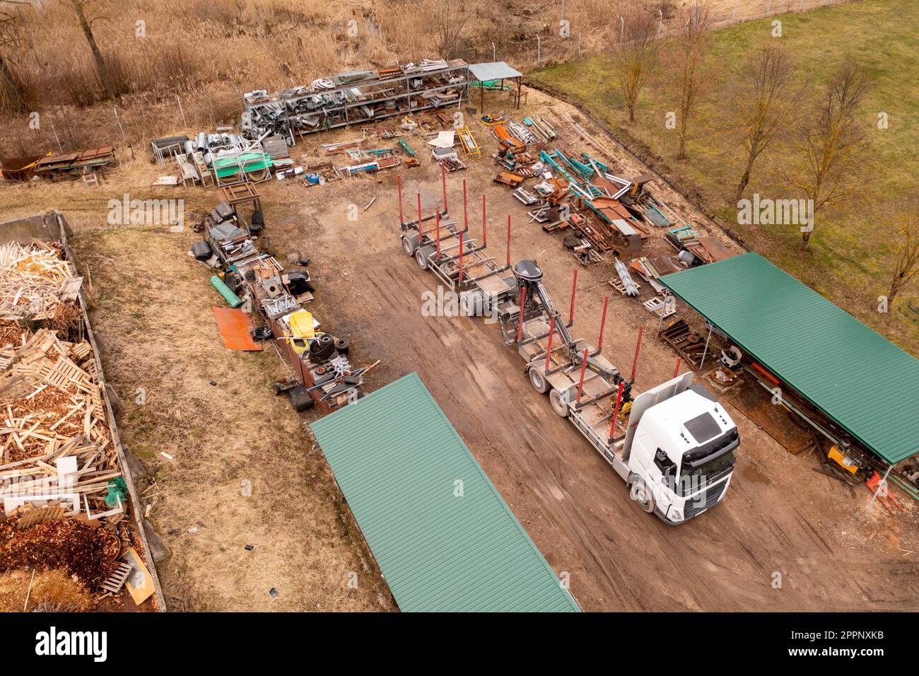 Sawmill view wood loading machine hi-res stock photography and images ...