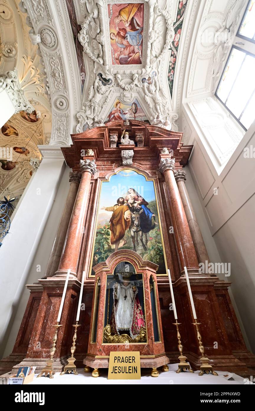 Mariazell, Styria, Austria. Interior view of the Mariazell Basilica ...