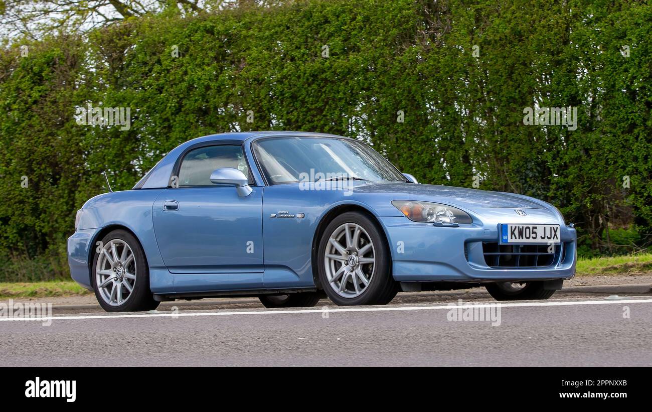 Bicester,Oxon,UK - April 23rd 2023. 2005 blue Honda S2000 car ...