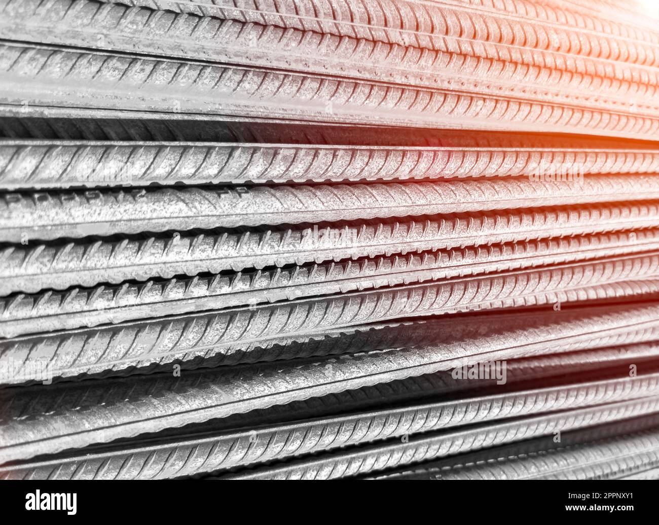 Steel bar or steel reinforcement bar. Construction armature ...