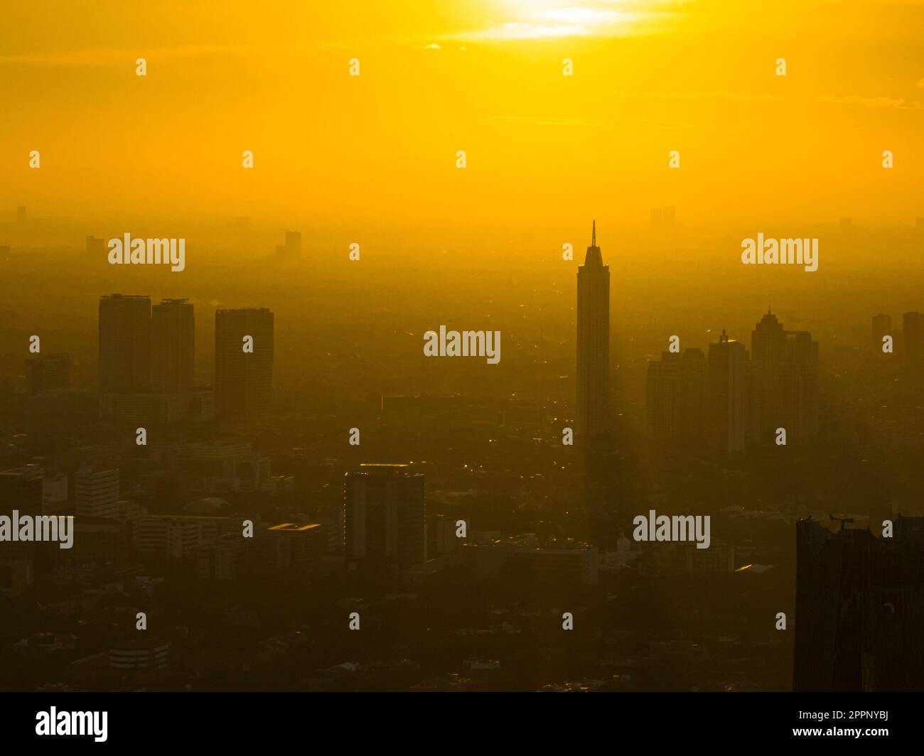 Jakarta downtown landscape from drone hi-res stock photography and ...