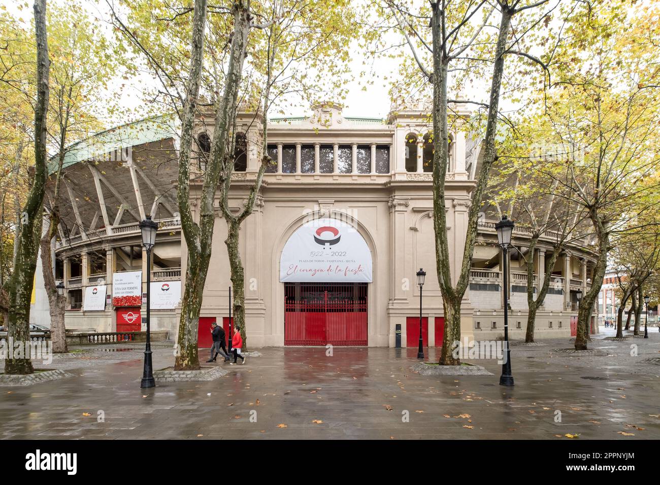 Plaza de Toros de Pamplona, Pamplona Bullring, Pamplona, Basque Country ...