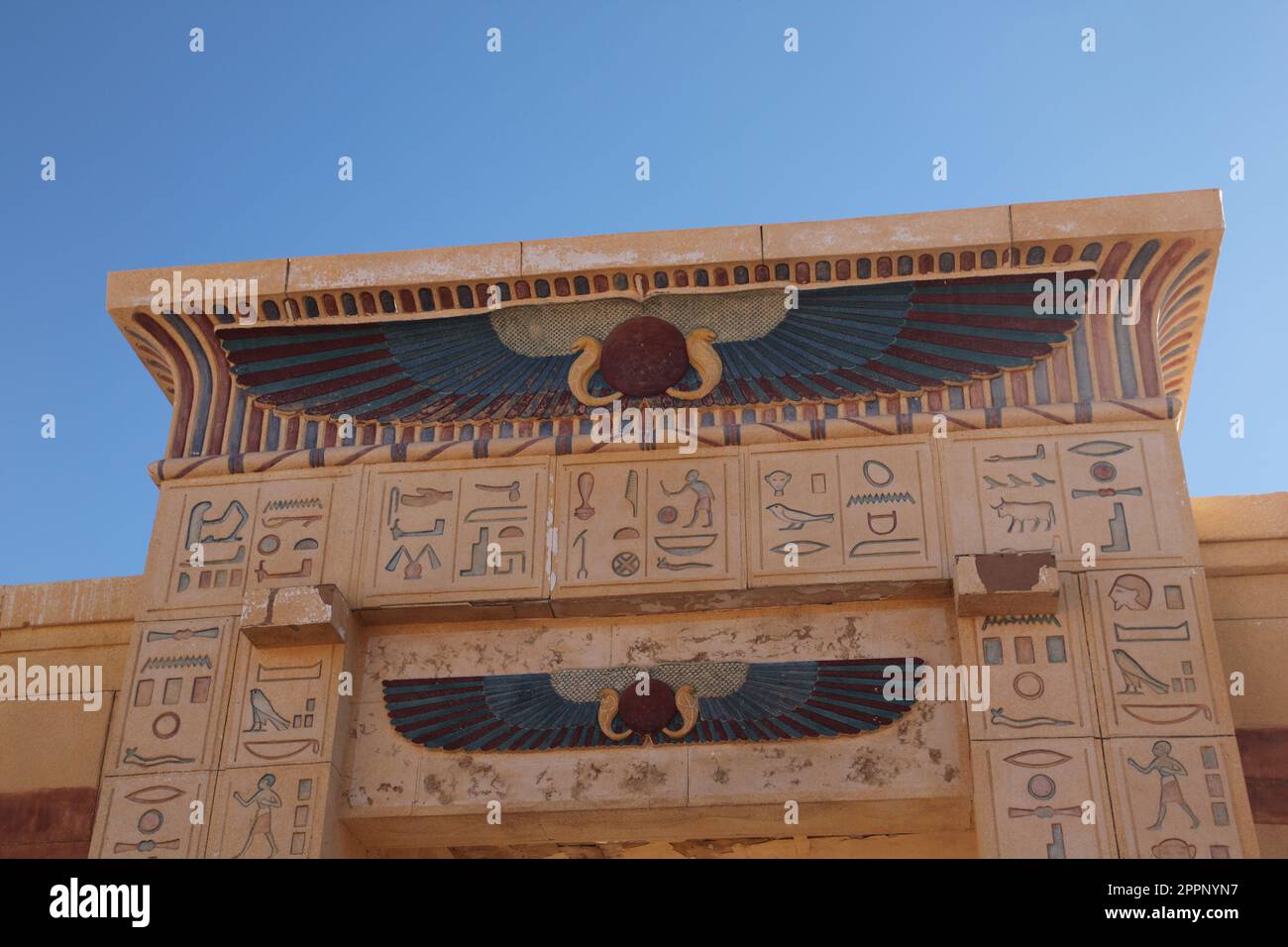 Egyptian themed film sets at the Atlas Film Studios in the High Atlas ...