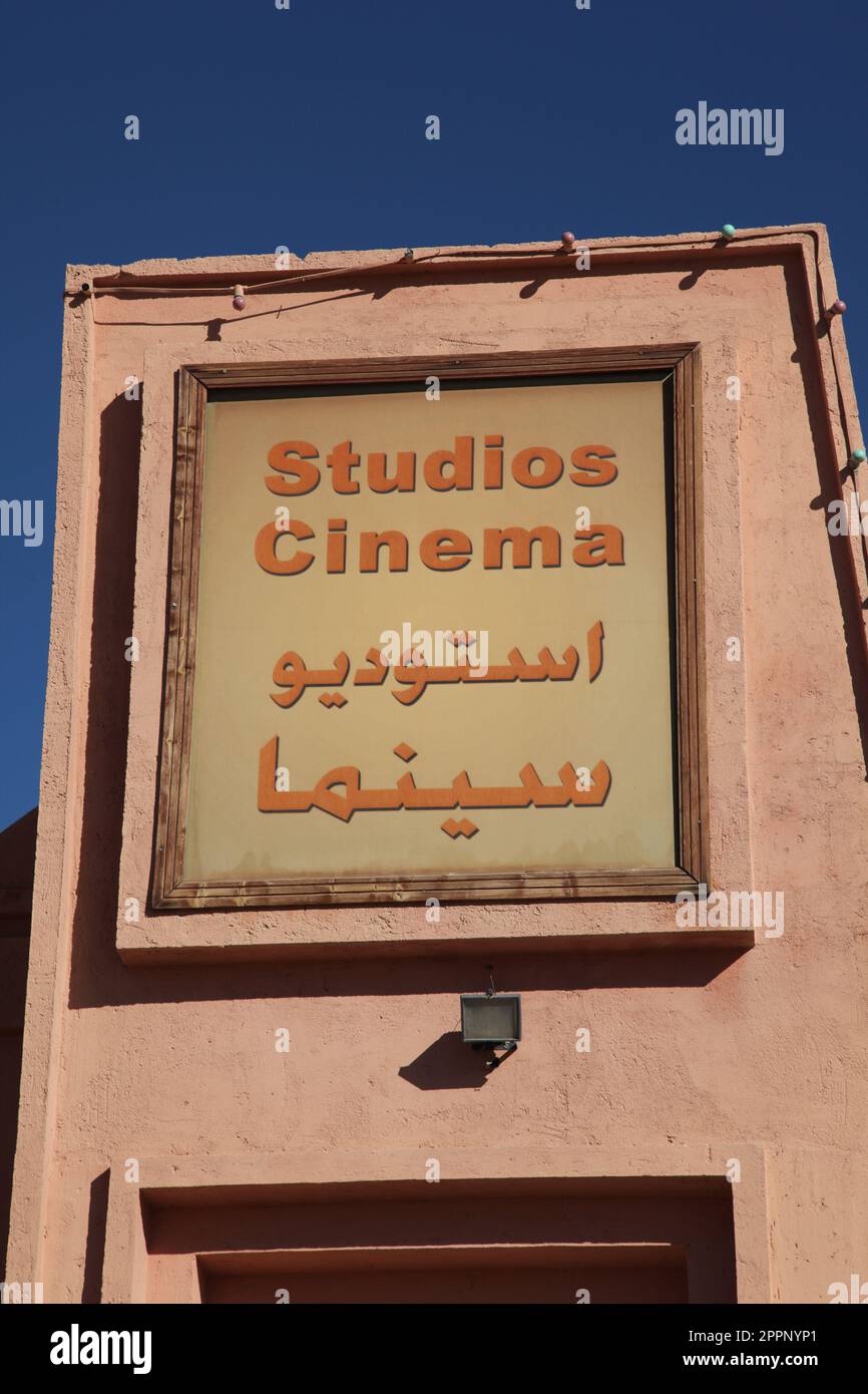 Atlas Film Studios in the High Atlas Mountains in Ouarzazate, Morocco, Africa. The Atlas Film ...