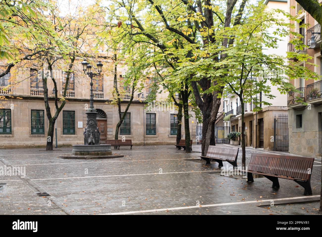 Plazuela de San José, Pamplona, Basque Country Stock Photo - Alamy