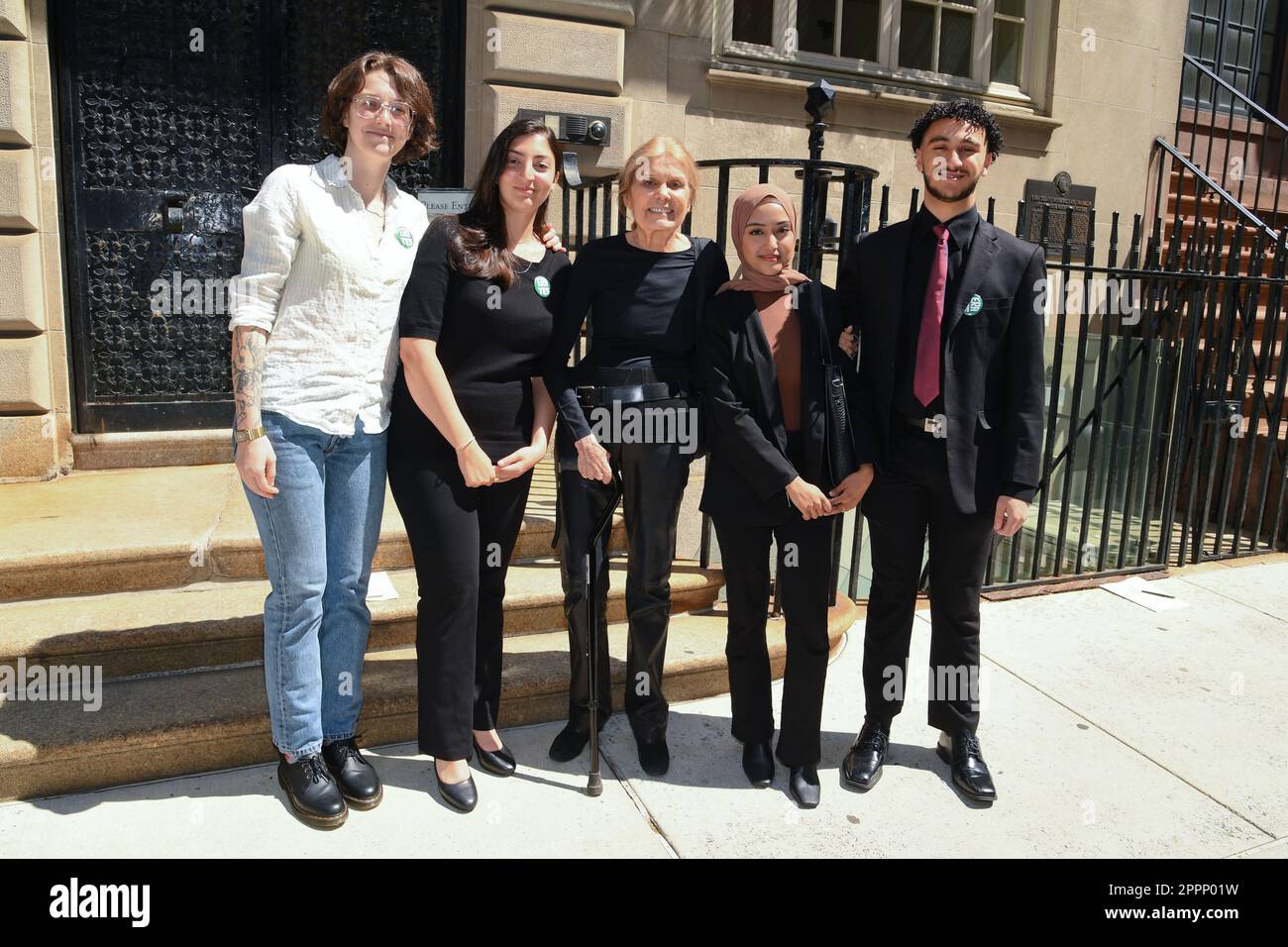 New York, USA. 24th Apr, 2023. Lyle Reed, Maya Mouldi, Gloria Steinem ...