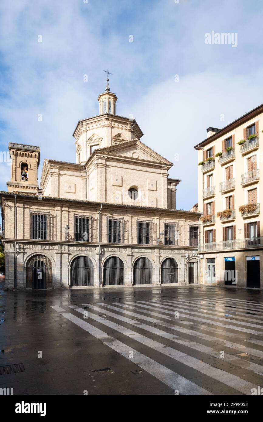 Iglesia de San Lorenzo, Catholic church, Pamplona, Basque Country Stock ...