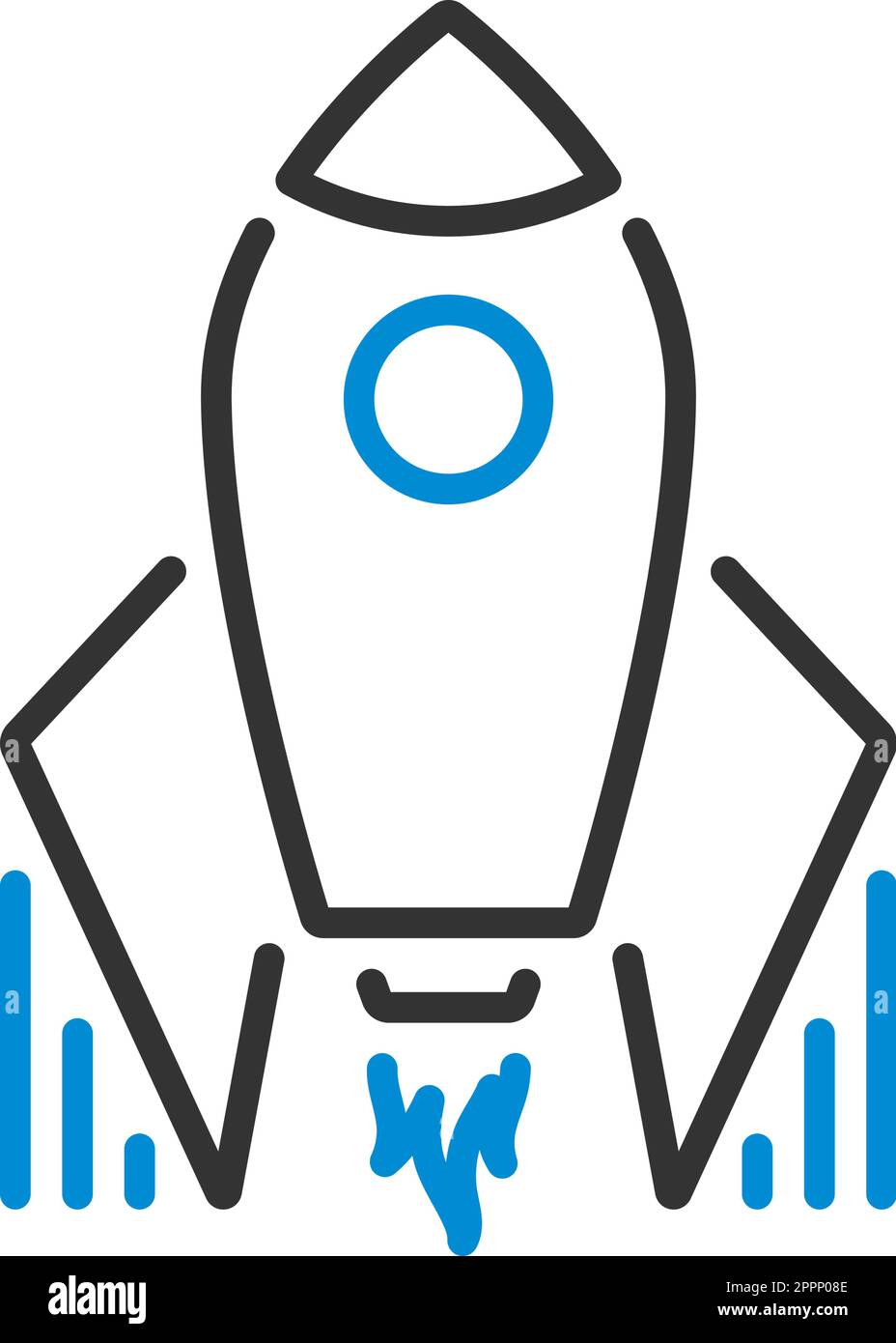 Launch startup icon color Stock Vector Images - Alamy