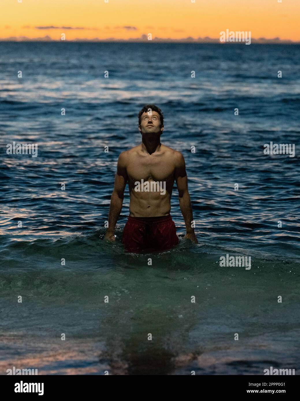 Man wading in hi-res stock photography and images - Alamy