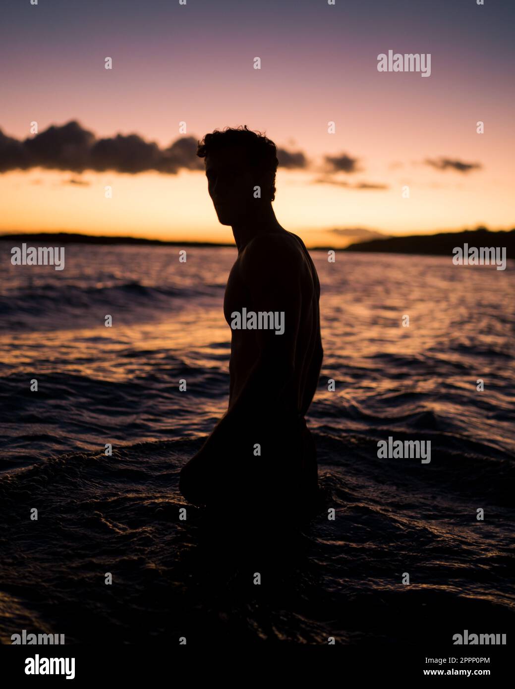 Man wading hi-res stock photography and images - Alamy