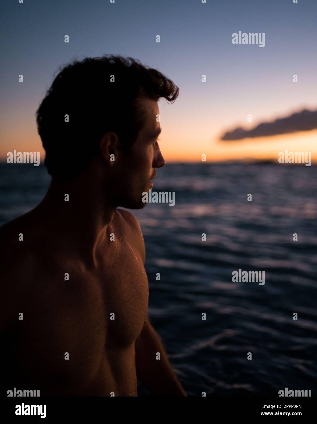 Man wading hi-res stock photography and images - Alamy