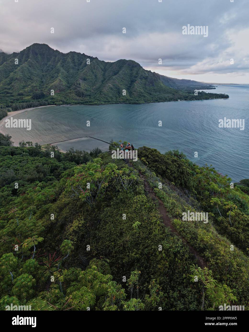 Drone Aerial of Crouching Lion Hike Stock Photo - Alamy