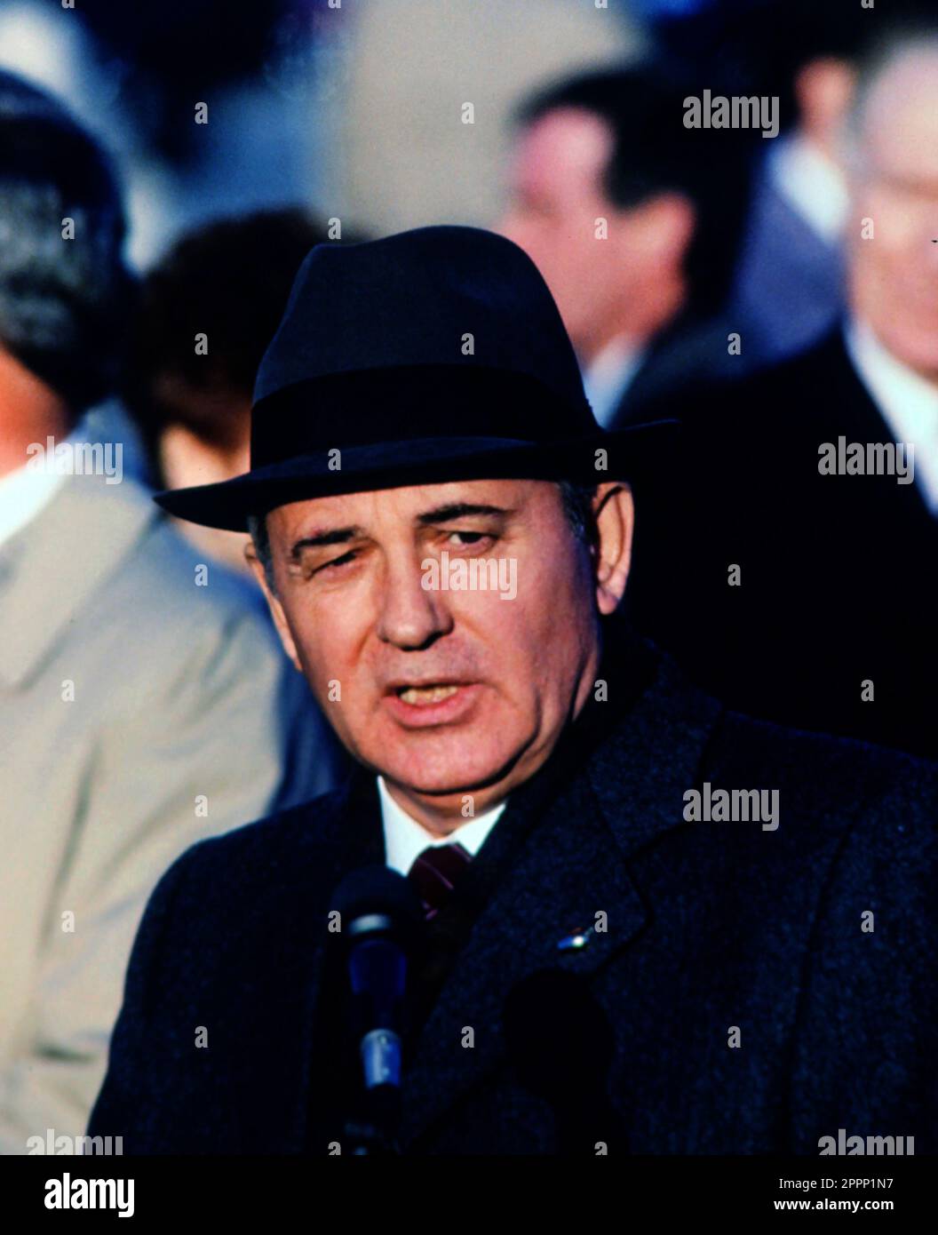 Gorbachev wearing hat hi-res stock photography and images - Alamy