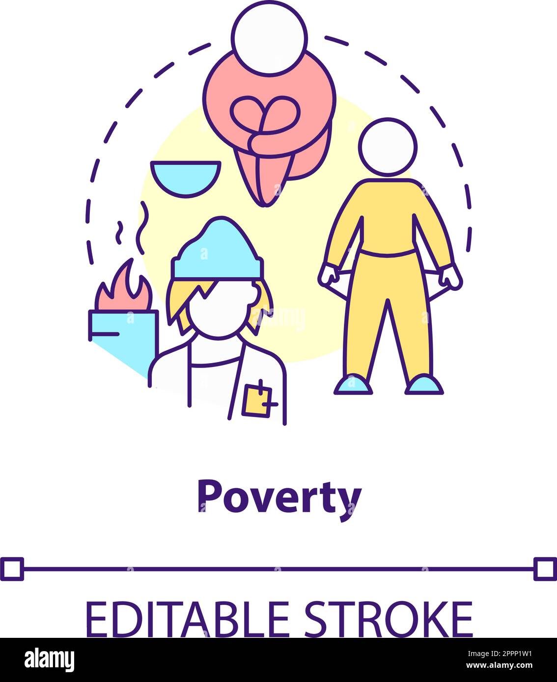 Poverty abstract art Stock Vector Images - Alamy