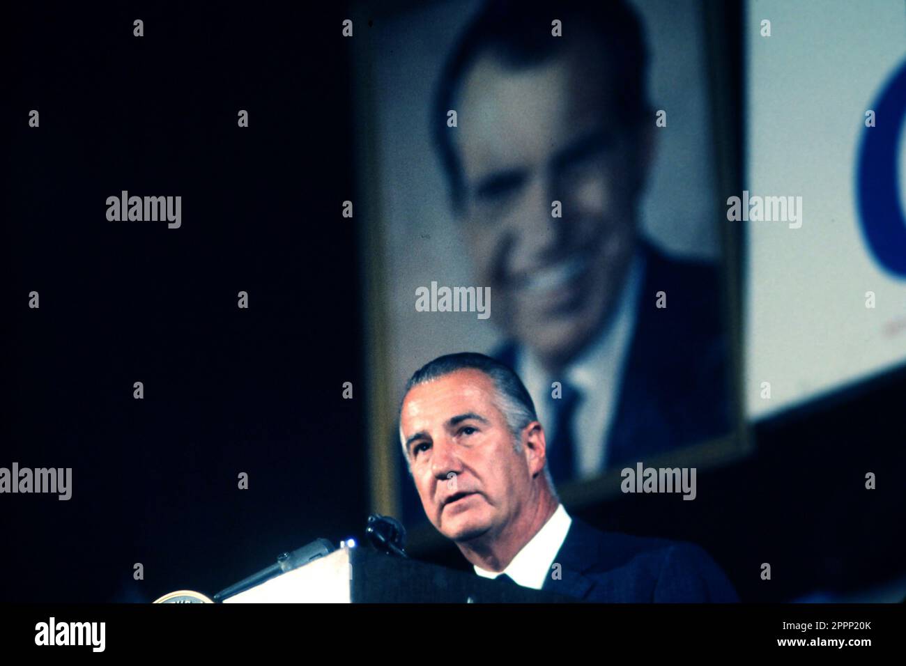 Vice President Spiro Agnew in January 1970 Photo by Dennis Brack bb88 ...