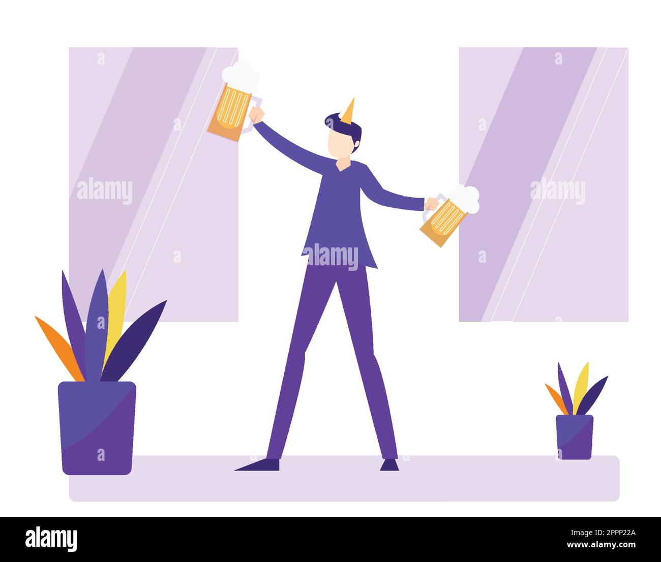 Man beer pub Cut Out Stock Images & Pictures - Alamy