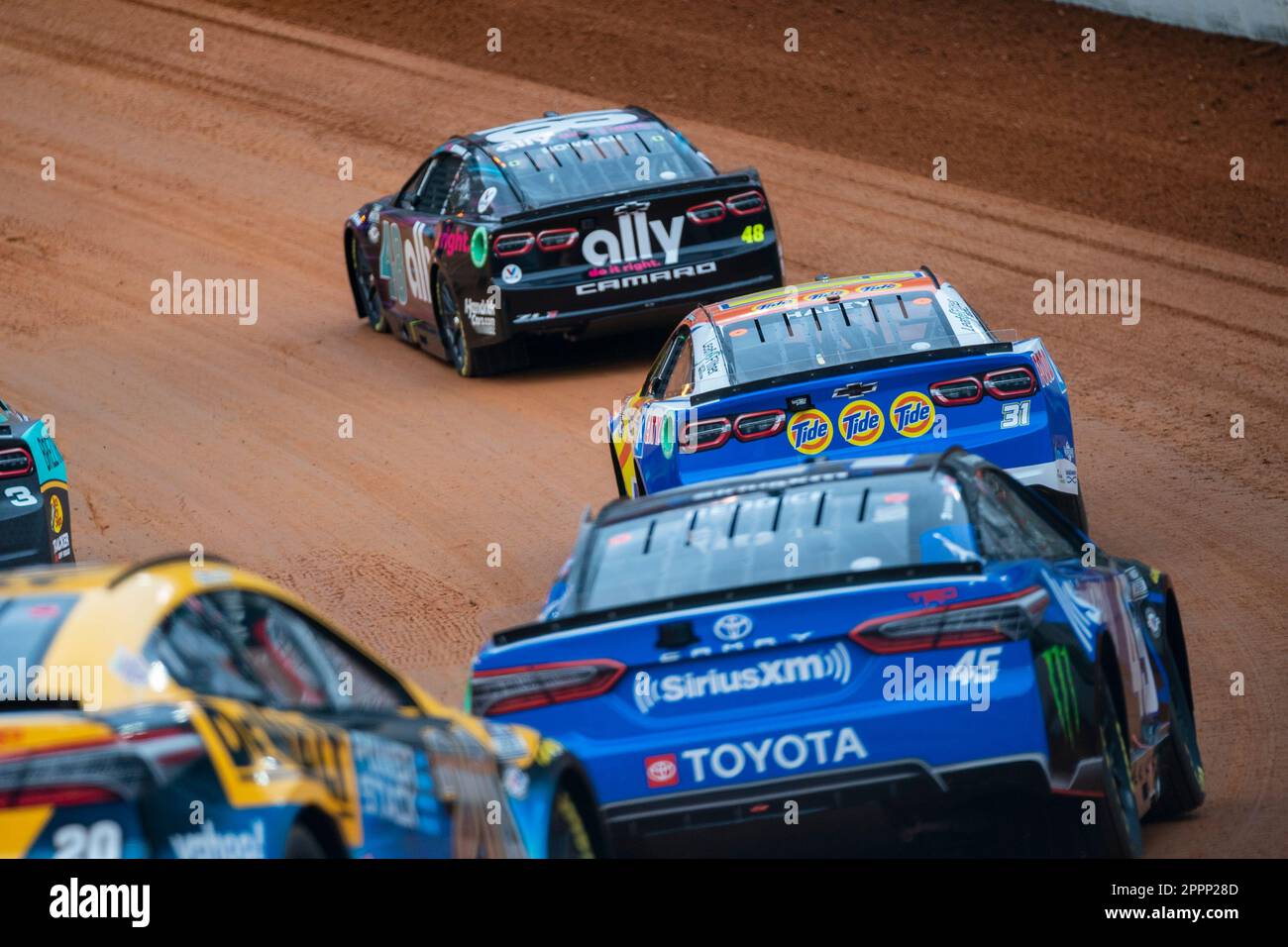 Justin Haley takes to the track for the Food City Dirt Race in Bristol ...