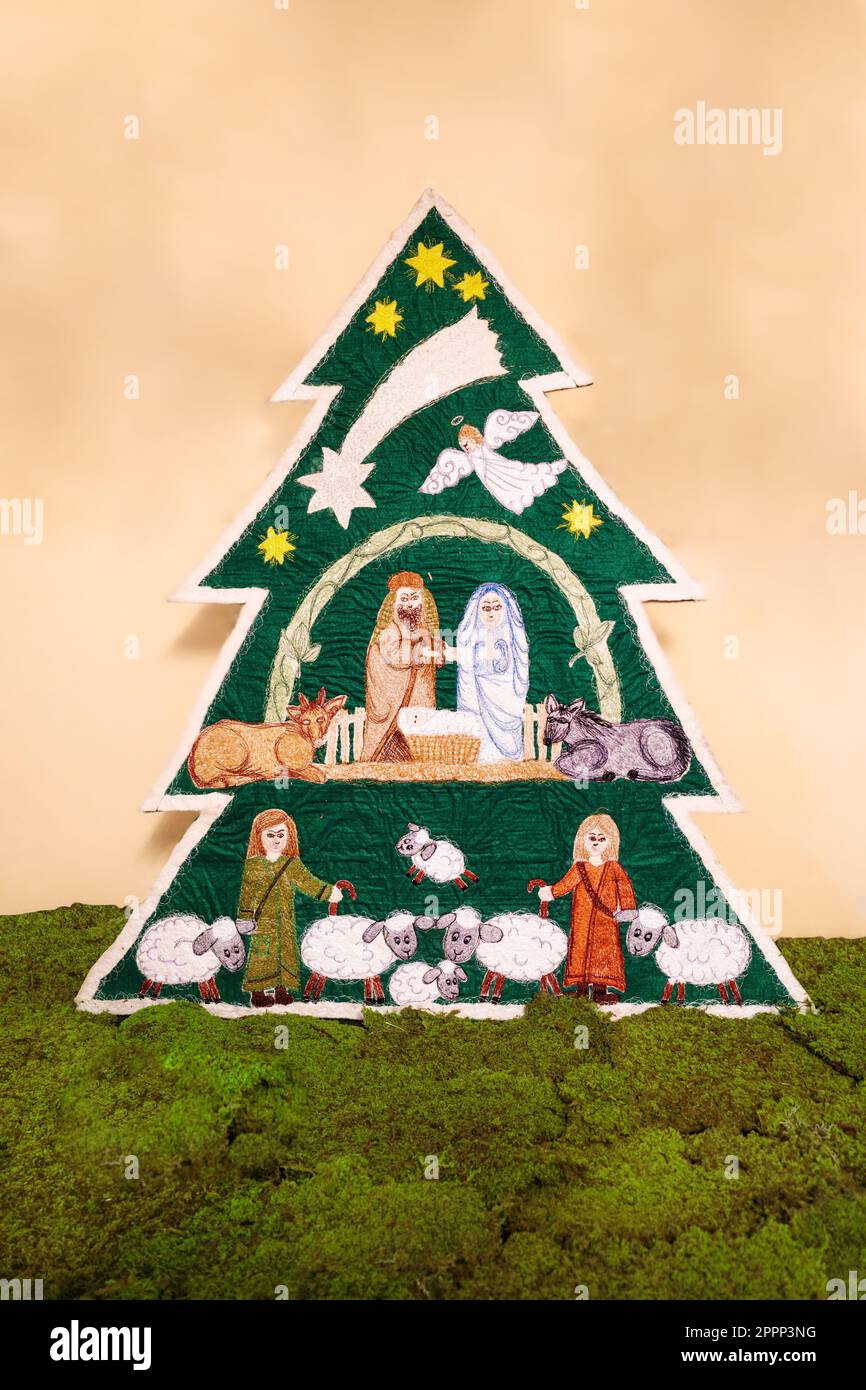 Sveta Gora, Slovenia - December 27, 2022: Nativity scene - Christmas ...