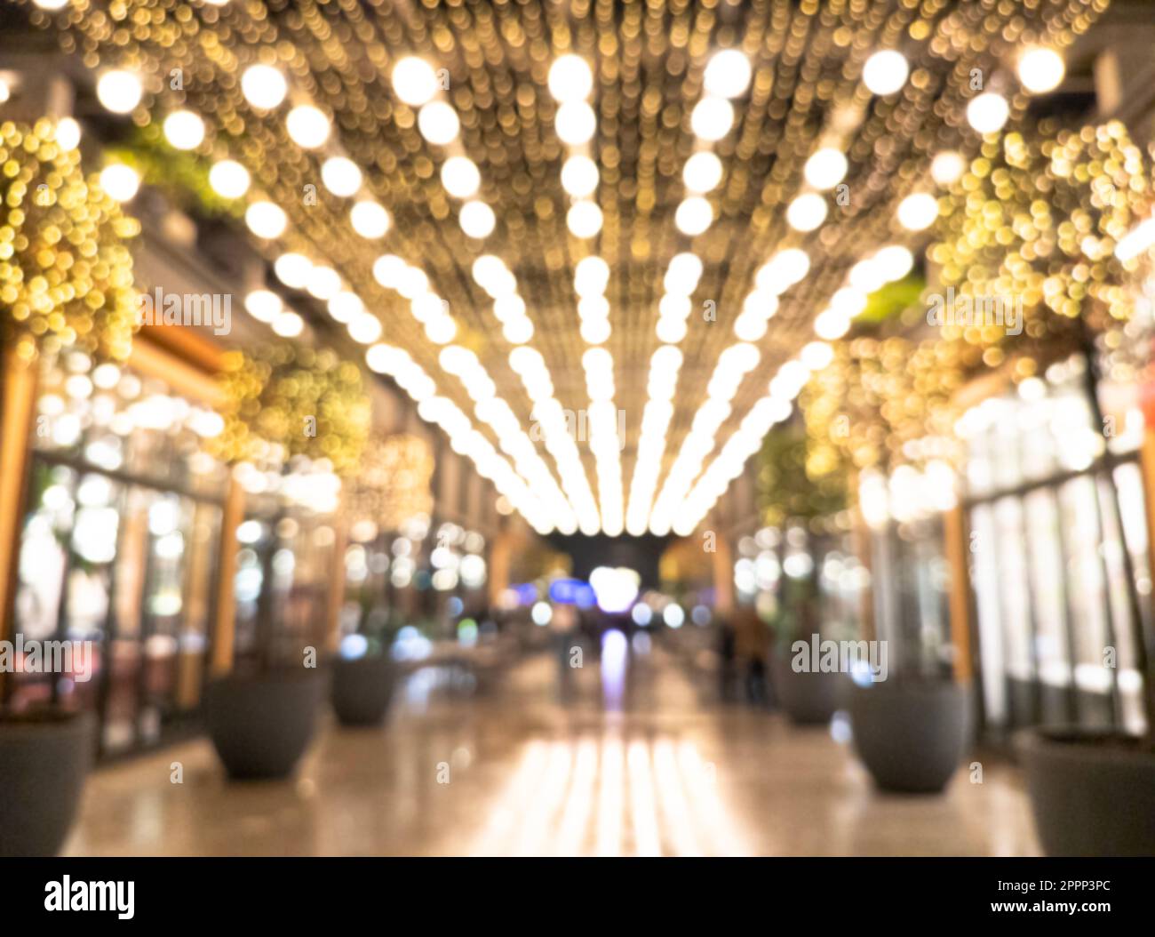 Blurred background. Night city. Blurred silhouette of buildings, bokeh ...