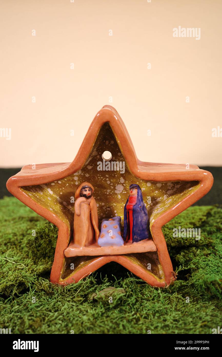 Sveta Gora, Slovenia - December 27, 2022: Nativity scene - Christmas cribs. Catholic ...