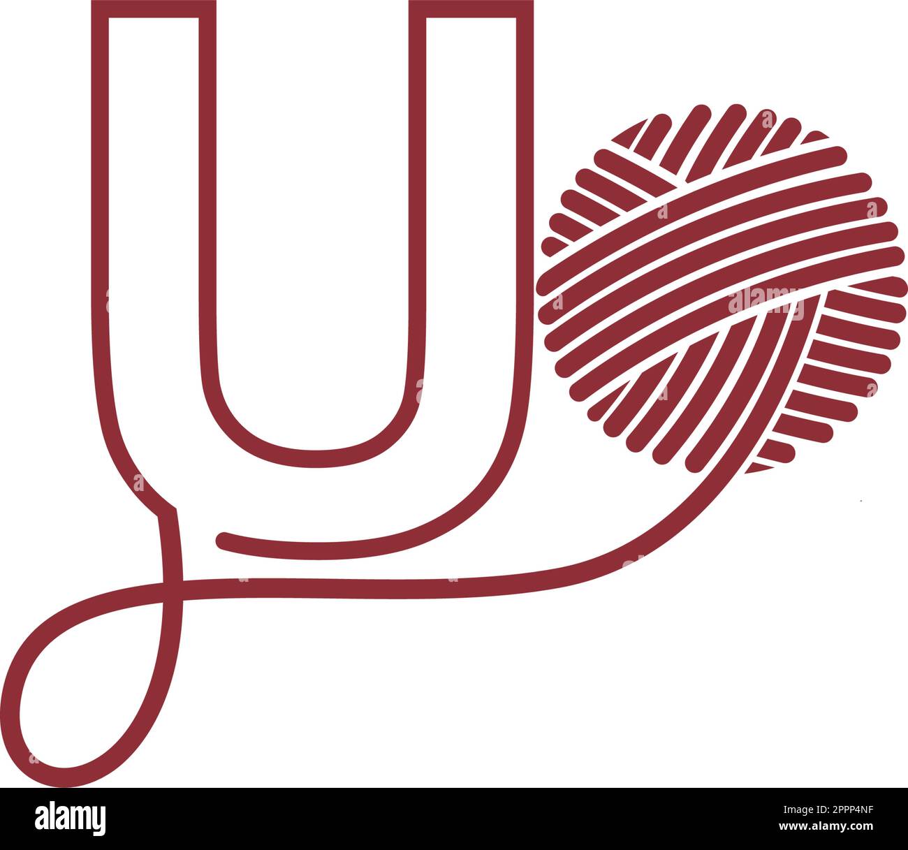Letter alphabet font vector yarn hi-res stock photography and images ...