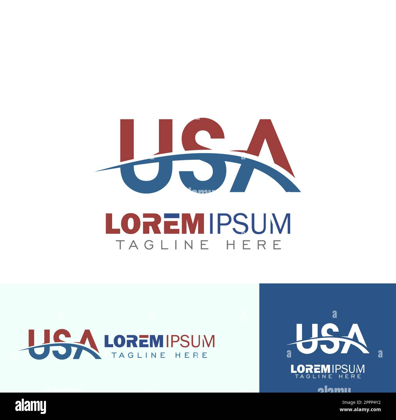 USA Monogram Logo Initial Sign Stock Vector Image & Art - Alamy