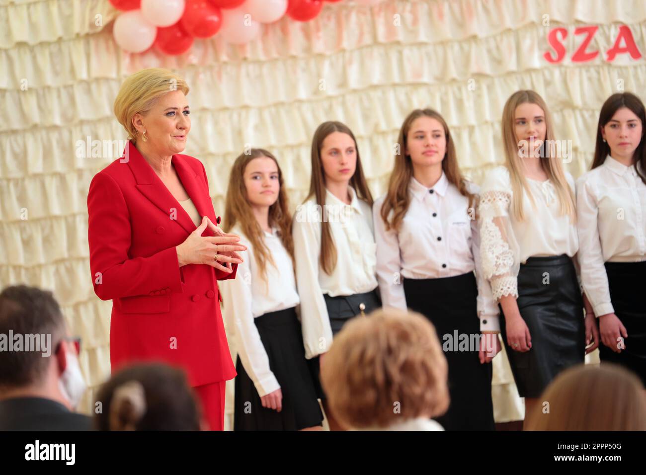 Non Exclusive: MOSTYSKA, UKRAINE - APRIL 21, 2023 - First Lady of ...
